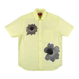 Supreme X Nate Lowman Short-sleeve Shirt 'pale - Yellow