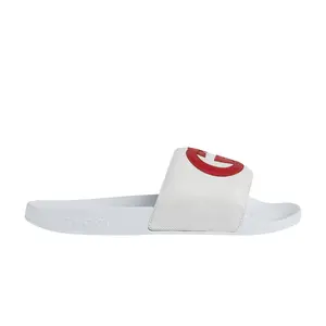 Gucci Interlocking G Slides - White