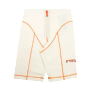 Heron Preston Ctnmb Active Biker Leggings 'off White/orange - Cream