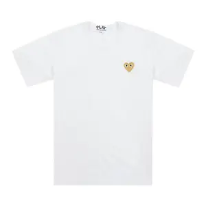 Play Comme Des Garcon Gold Heart T-shirt