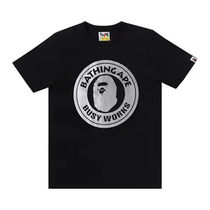 A BATHING APE Hologram Busy Works Tee - Black