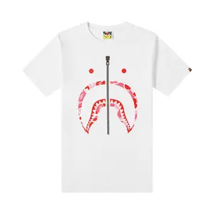 A BATHING APE Abc Camo Shark Tee - White