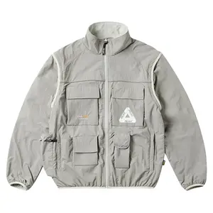 PALACE Cordura Rs Zip Off Jacket - Grey