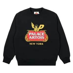 PALACE X Stella Artois Cartouche Crew - Black