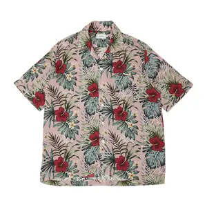 Rhude Hawaiian Logo Rayon Shirt