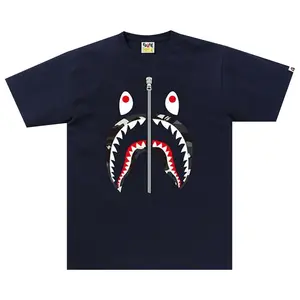 A BATHING APE City Camo Shark Tee - Blue