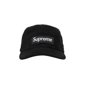 Supreme Suede Camp Cap - Black