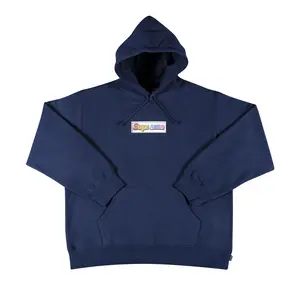 Supreme Bling Box Logo Hooded Sweatshirt - Blue