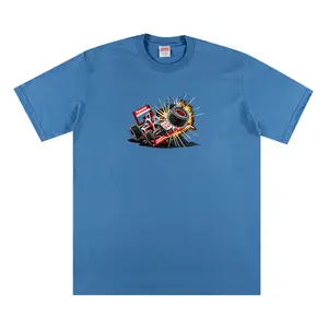 Supreme Crash Tee 'dusty Light Royal - Blue