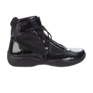 Prada America's Cup High-top Sneakers - Black