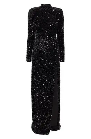 Likely Kerry Sequin Long Sleeve Gown