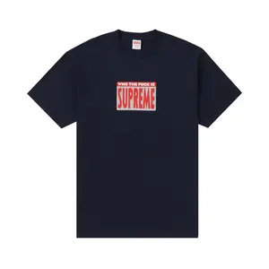 Supreme Who The Fuck Tee 'navy - Blue