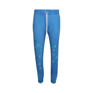Amiri Pigment Spray Star Sweatpants 'heather Carolina - Blue