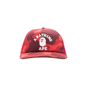 A BATHING APE Color Camo College Mesh Cap