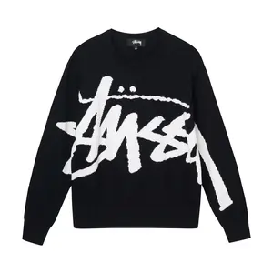 StÜssy Stock Crewneck Sweater - Black