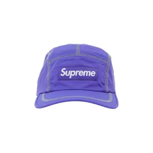 Supreme Reflective Stitch Camp Cap - Purple