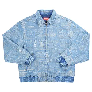 Supreme Checks Embroidered Denim Jacket