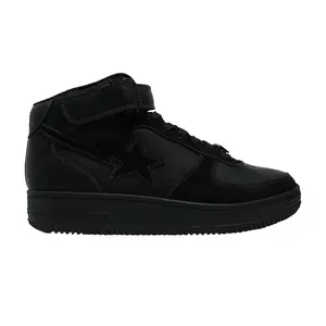 A BATHING APE Military Bapesta Mid - Black