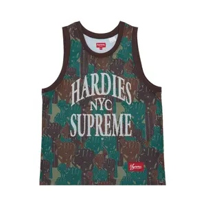 Supreme X Hardies Camo Basketball Jersey - Green