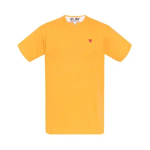 Play Comme Des Garcon Small Heart T-shirt - Yellow