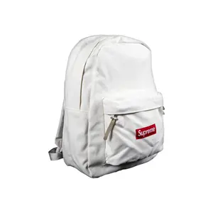 Supreme Canvas Backpack - White
