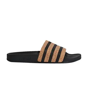 Adidas Adilette Cork Slides - Black