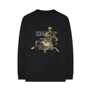 TRAVIS SCOTT Astroworld Enjoy The Ride Long-sleeve T-shirt - Black