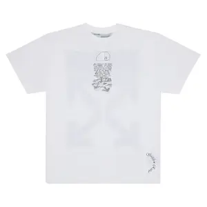 Off-White Dripping Arrows Short Sleeve Over T-shirt - White
