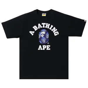 A BATHING APE Storm College Tee - Black