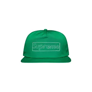 Supreme X Kaws Chalk Logo 5-panel Cap - Green