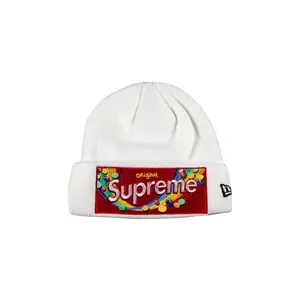 Supreme X Skittles X New Era Beanie - White