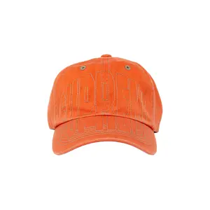 Supreme Visor Stitch 6-panel Cap - Orange