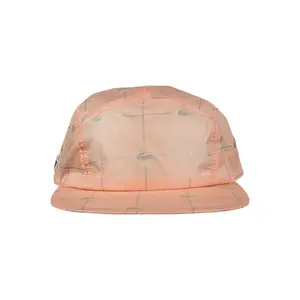 Supreme X Lacoste Reflective Grid Nylon Camp Cap - Orange