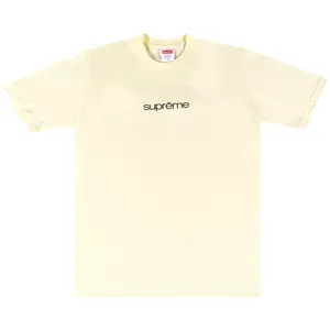 Supreme Classic Logo Tee 'pale - Yellow