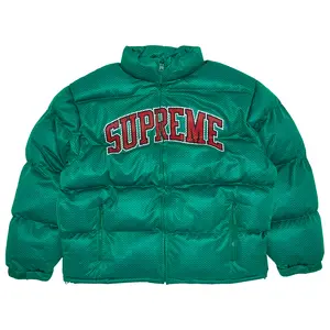 Supreme Mesh Jersey Puffer Jacket - Green
