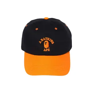 A BATHING APE College Panel Cap - Black
