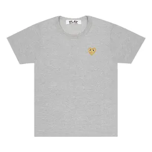 Play Comme Des Garcon Gold Heart T-shirt - Grey