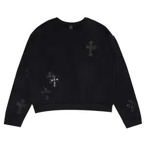 Chrome Hearts Multicross Patch Crewneck Sweater