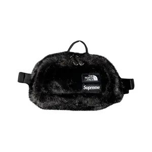 Supreme X The North Face Faux Fur Waist Bag - Black