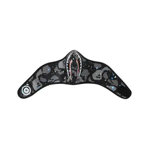 A BATHING APE Space Camo Shark Mask - Black