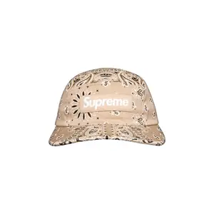 Supreme Bandana Camp Cap - Tan