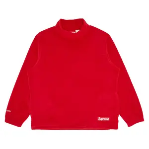 Supreme X Polartec Mock Neck Pullover - Red