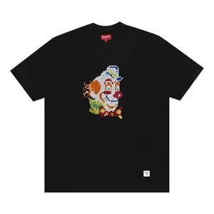 Supreme Clown Sequin Short-sleeve Top - Black