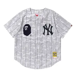 A BATHING APE X Mitchell & Ness Yankees Jersey - White
