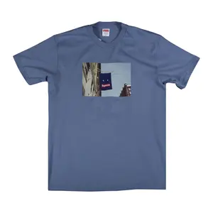 Supreme Banner T-shirt 'slate - Blue