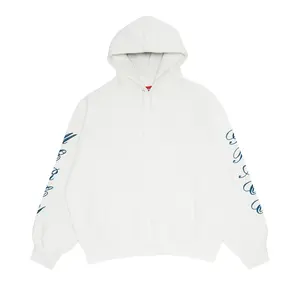 Supreme Patches Spiral Hooded Sweatshirt - White