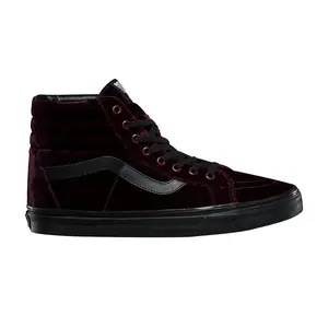 VANS Sk8-hi Re-issue Velvet High-top Sneakers - Black