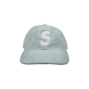 Supreme Fine Wale Corduroy S Logo 6-panel Cap - Blue