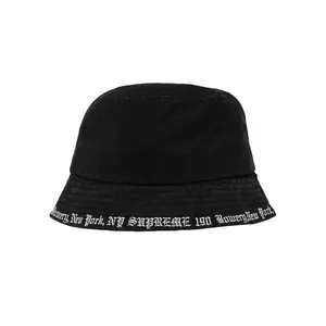 Supreme Supreme Embroidered Brim Crusher Black
