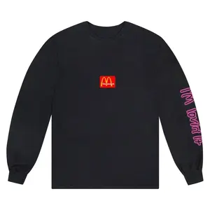 TRAVIS SCOTT X Mcdonald's Action Figure Long-sleeve T-shirt - Black